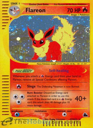 Flareon Skyridge Holo Rare #H07/H32 – The Hobby Bin